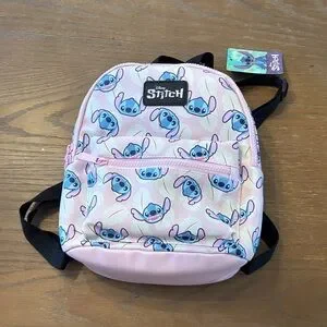 Disney | Accessories | Disney Stitch Kids Backpack Pink And Blue | Poshmark